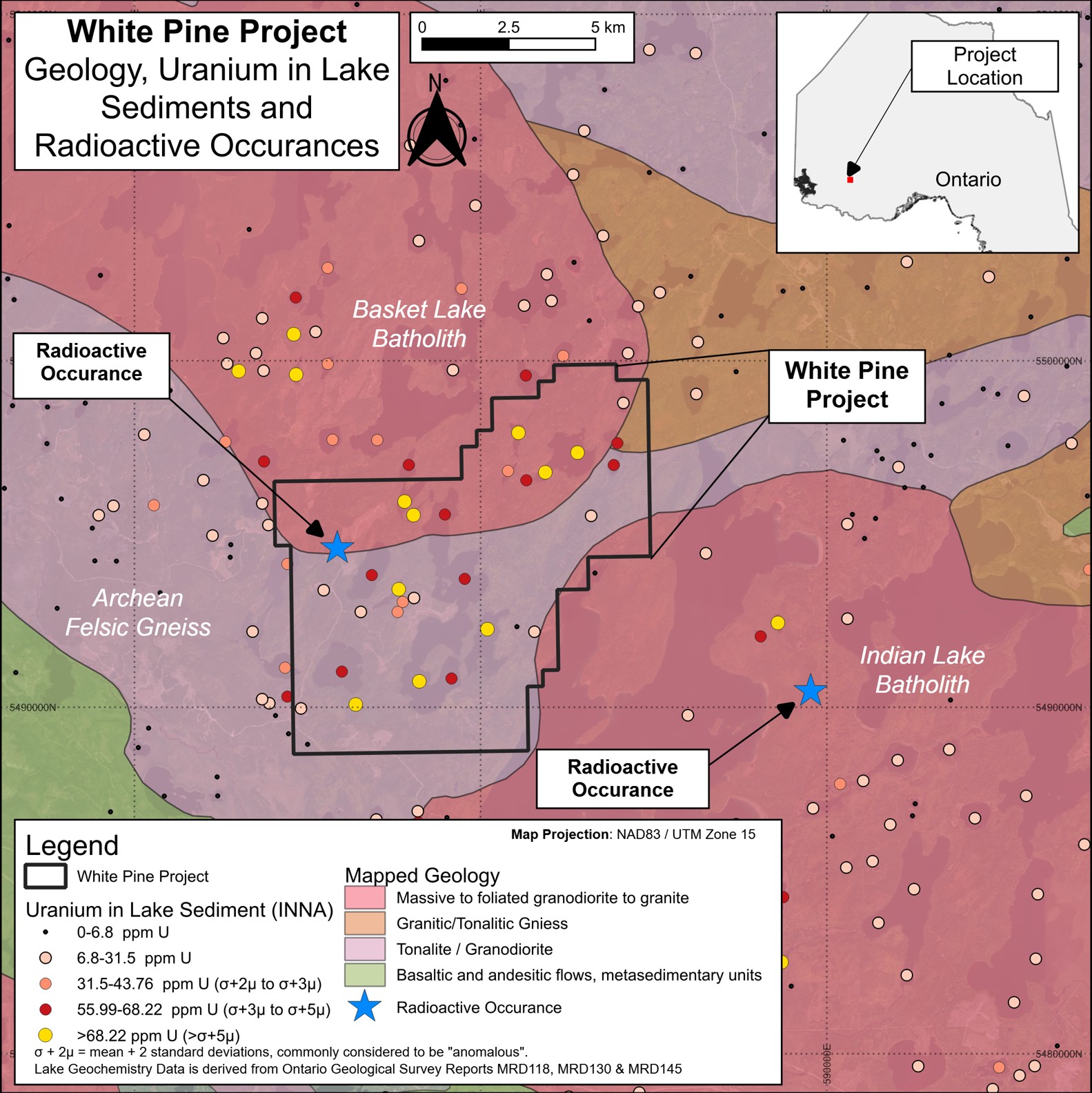 White Pine map